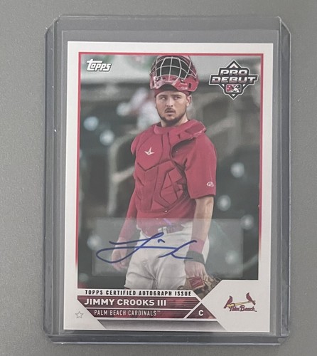 2023 Topps Pro Debut Cardinals Jimmy Crooks Auto | eBay