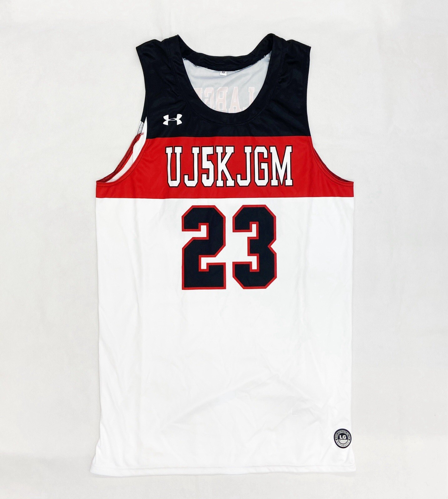 Under Armour Armourfuse Basketball Jersey Men's Large White Red UJ5KJGM ...