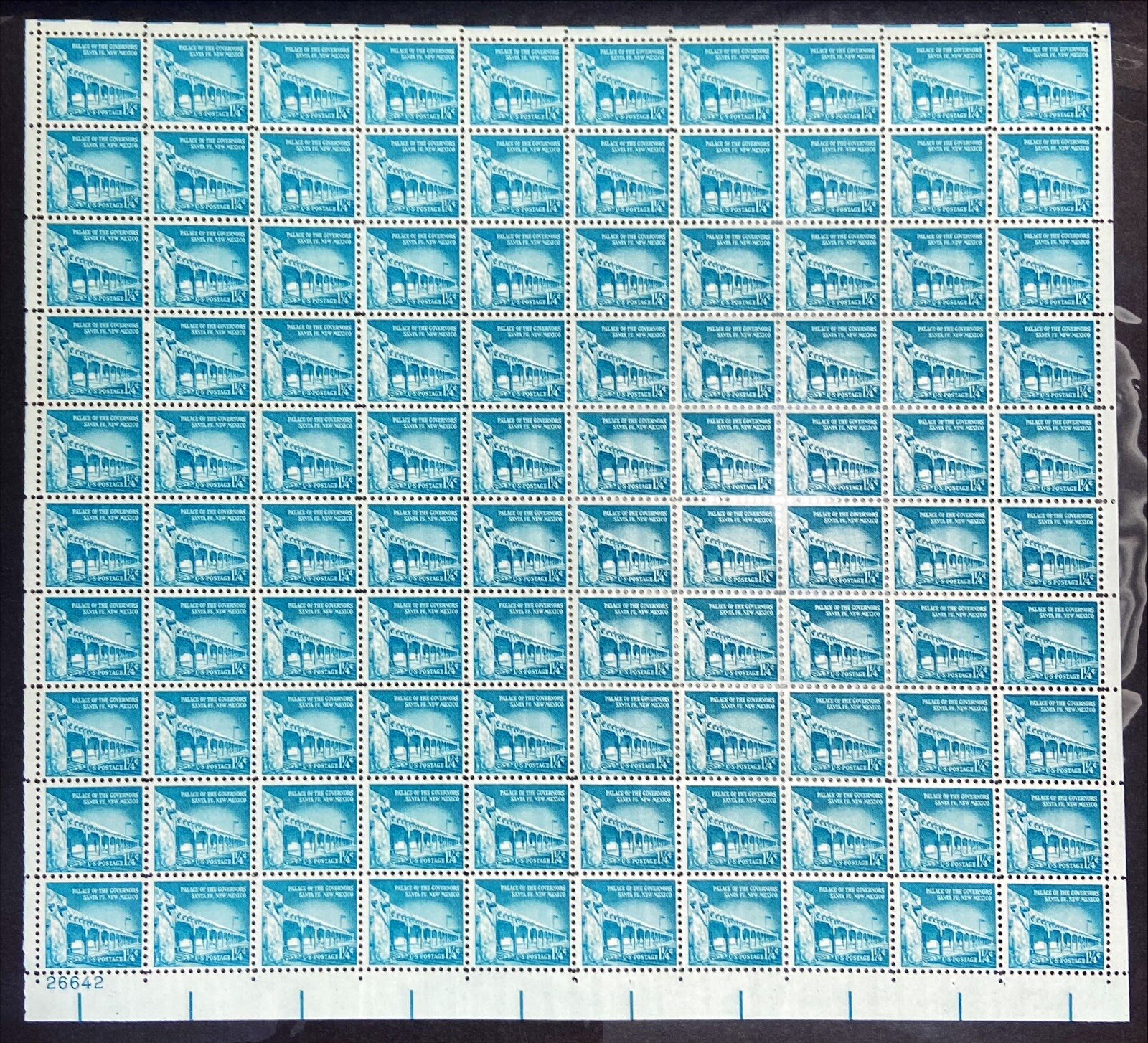 Scott #1031A MINT UNCUT US POSTAGE Sheet 1 & 1/4 Cent MINT NEVER HINGED ...