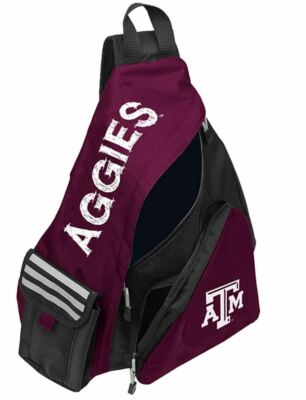 Licensed NCAA Texas A&M Aggies Sling Backpack / travel bag carry on ...