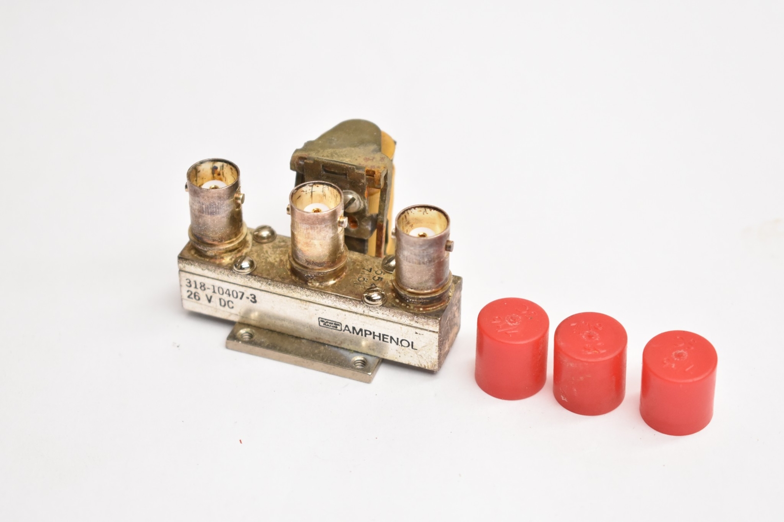 Amphenol 318-10407-3 SPDT RF Coaxial Relay - BNC Connectors - New Old ...