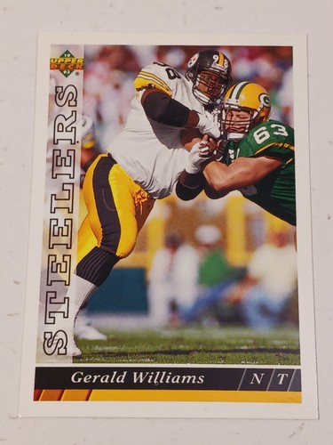 Gerald Williams Pittsburgh Steelers 1993 Upper Deck Card #167 | eBay