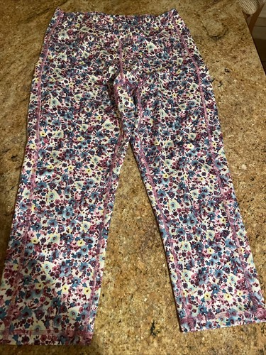 TEK Gear Women’s Purple Floral Colorful High Rise Women’s Workout ...