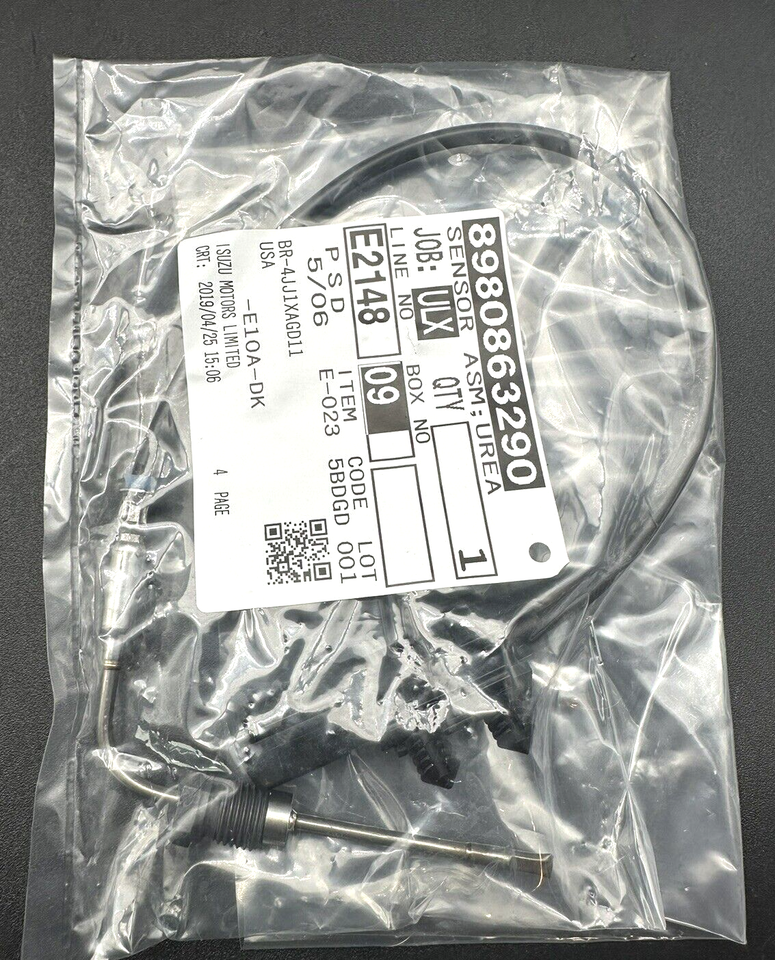 John Deere OEM Isuzu CVR DEF DCM EXHAUST Temp Sensor 8980863290 *NEW ...