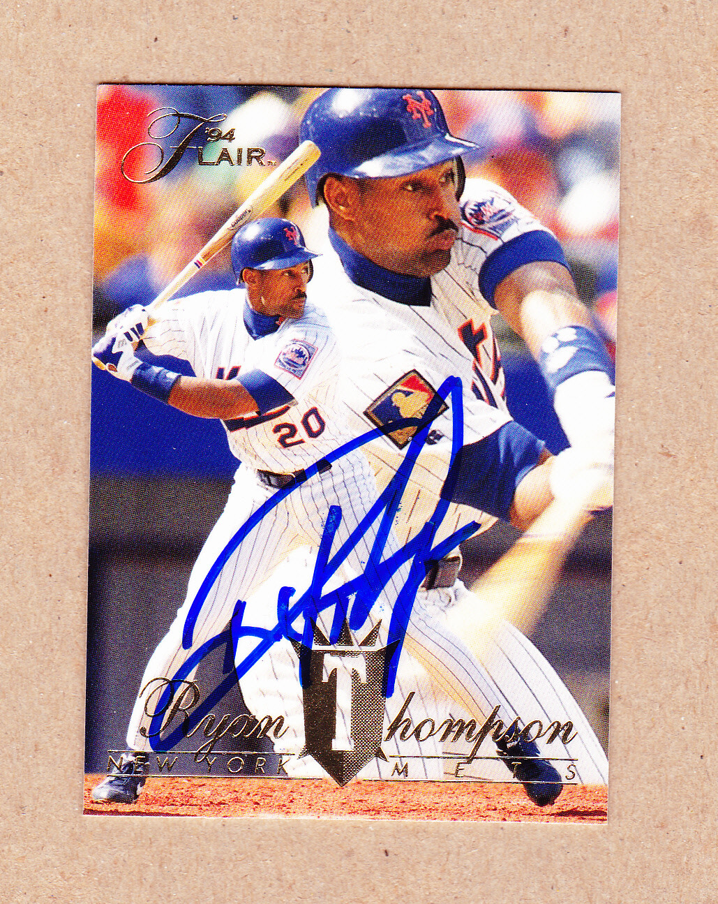 Ryan Thompson signed 1994 Flair card #202 New York Mets | eBay