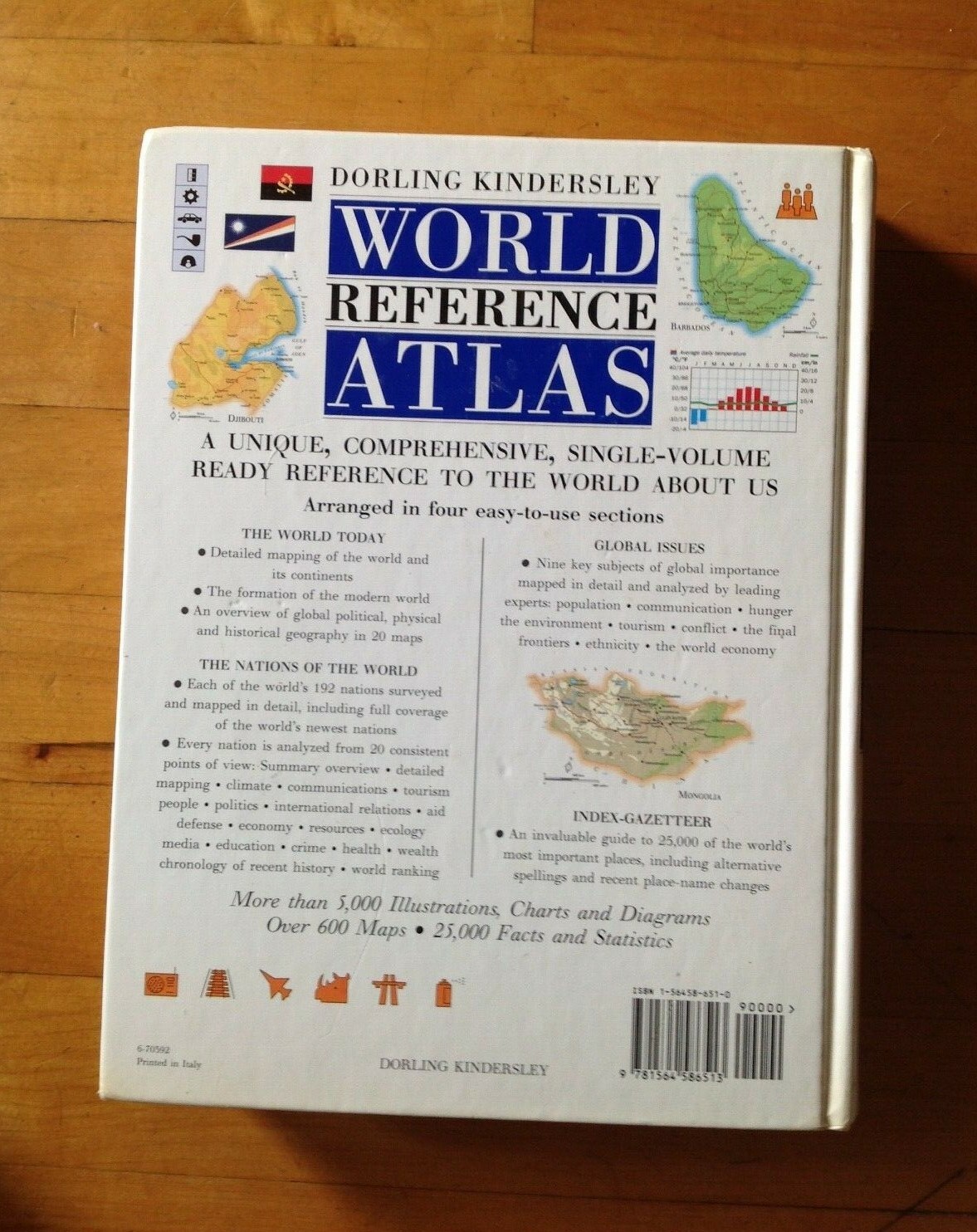 The DK World Reference Atlas by Dorling Kindersley Hardcover ...