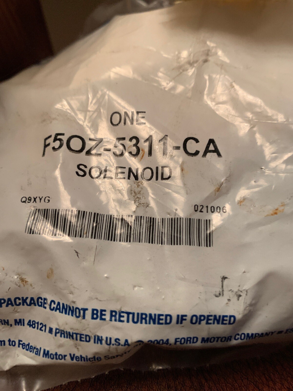 Genuine Ford Solenoid Valve Assembly F5OZ-5311-CA | eBay