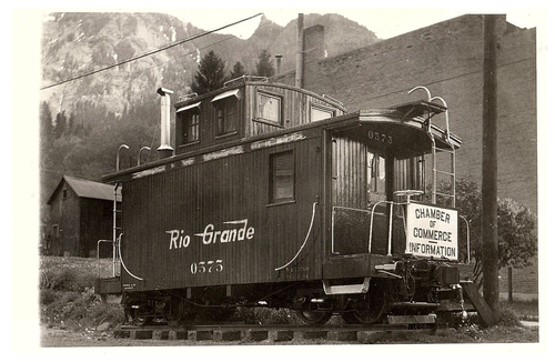 RPPC Postcard RGS Caboose 0575 Rio Grande Train c1950 | eBay