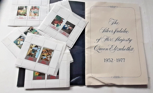 Vintage 1977 The Queens Silver Jubilee set of Stamps in Presentation ...