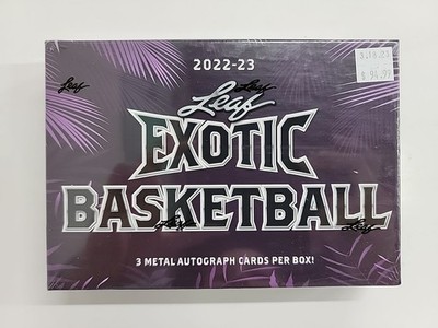 Leaf 2022-23 Exotic Basketball Hobby Box - 3 Metal Autograph Cards ...