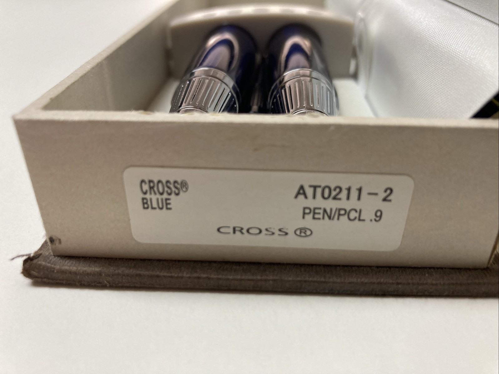 Cross AT0211 Torpedo Ballpoint Pen & Pencil Gift Set - Blue & Chrome ...