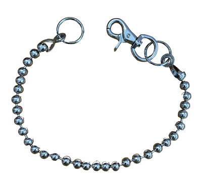 HIP HOP HIPSTER METAL KEY BALL & CHAIN BELT RING CLIP KEYCHAIN PUNK ...