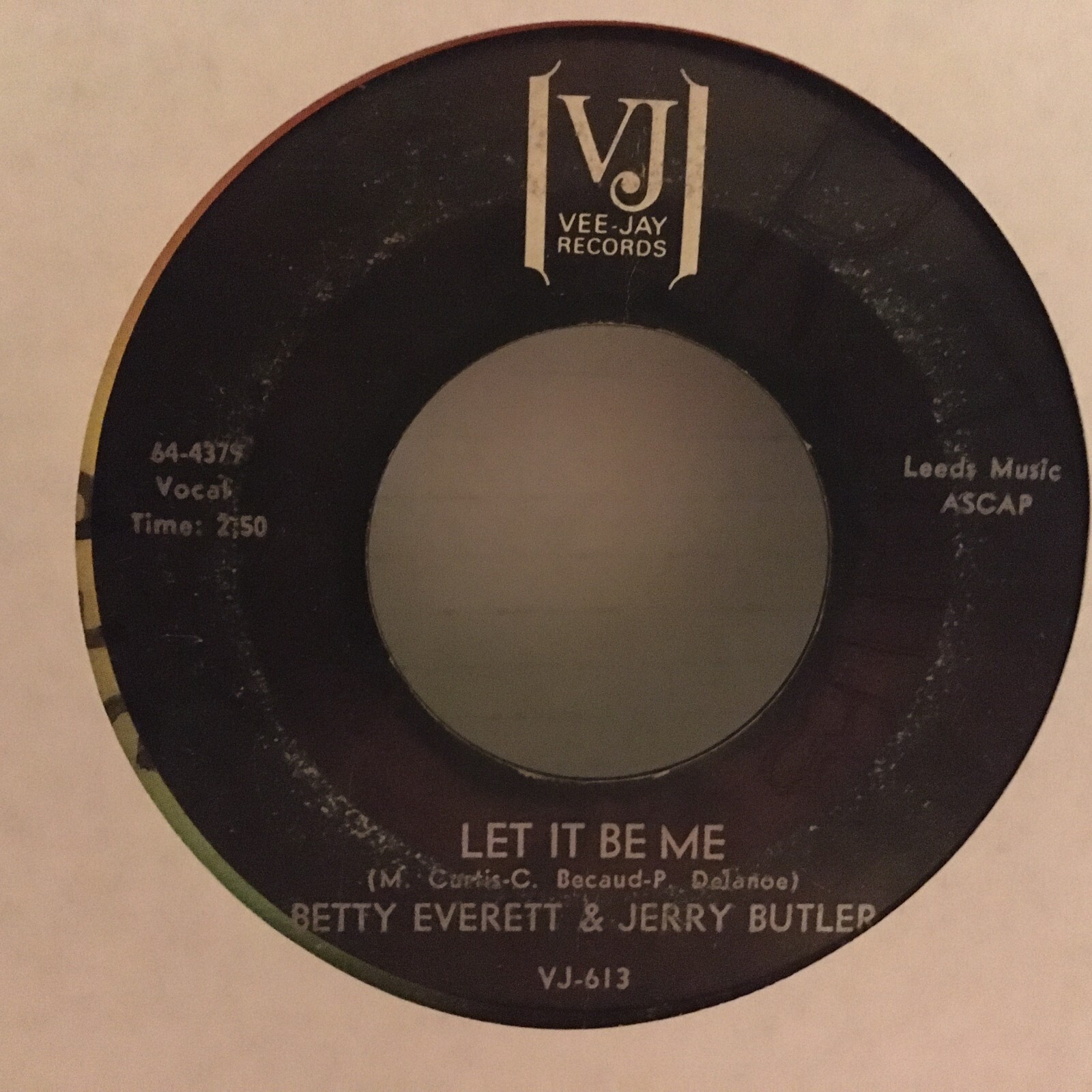 BETTY EVERETT & JERRY BUTLER /45 single, LET IT BE ME / AIN,T THAT ...