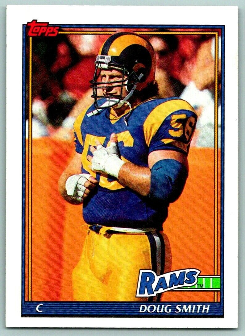 1991 TOPPS NFL Football Trading Card #537 - Doug Smith, Los Angeles ...