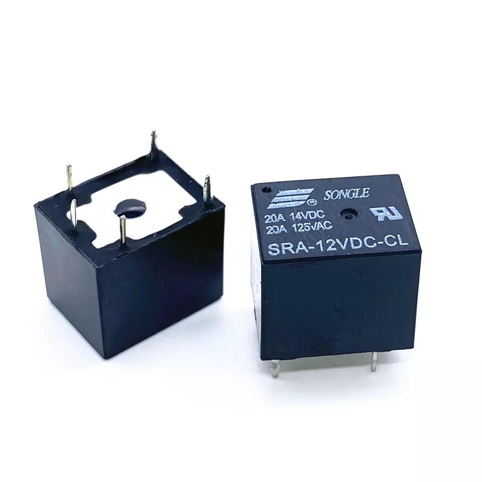 Mini Power Relays 5V 12V 24V DC Coils - 20A / 10A SPCO/SPDT Contacts ...