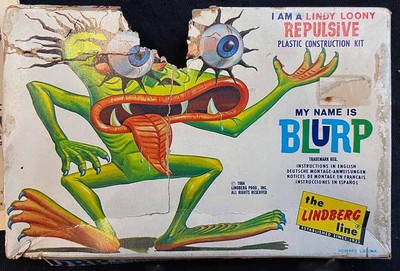 1964 Lindberg #280 LINDY LOONY REPULSIVE My Name Is BLURP Model Kit! | eBay