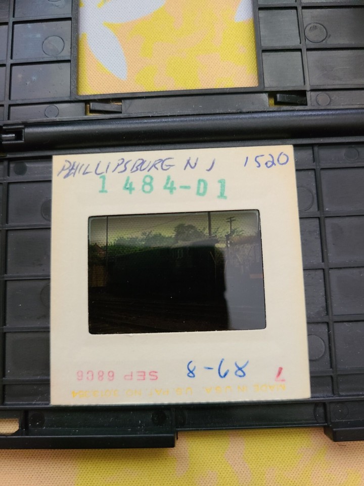 Orig. Slide Central Railroad of New Jersey CNJ 1520 EMD GP7 Phillipsburg NJ 1968 | eBay