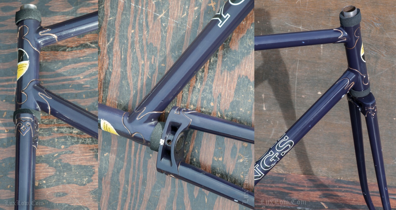 Vintage 1953 Gillott Youngs Track Bicycle FRAME FORK 531 Reynolds Steel ...