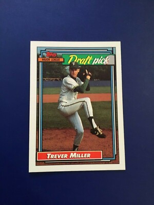 1992 Topps # 684 TREVER MILLER Rookie Draft Pick Detroit Tigers Sharp ...