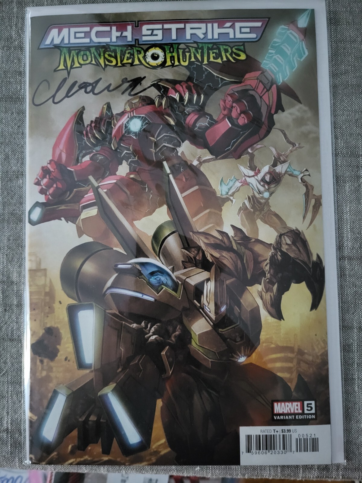 MECH STRIKE MONSTER HUNTERS #5 NEW Signed and Autographed. MARVEL ...