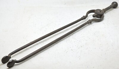 Antique Iron Large Size Blacksmith's Tongs Tool Original Old Hand ...