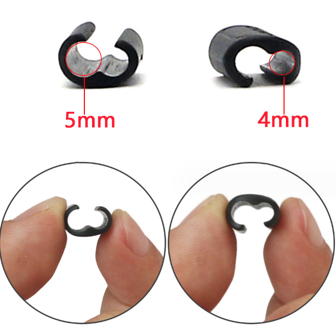 10pcs Black Bicycle Cable Clips Frame Buckle Cable Fixed Clips Plastic ...