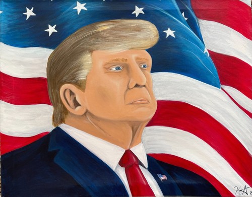 Acrylic Painting of Donald J Trump OOAK 16x20 | eBay
