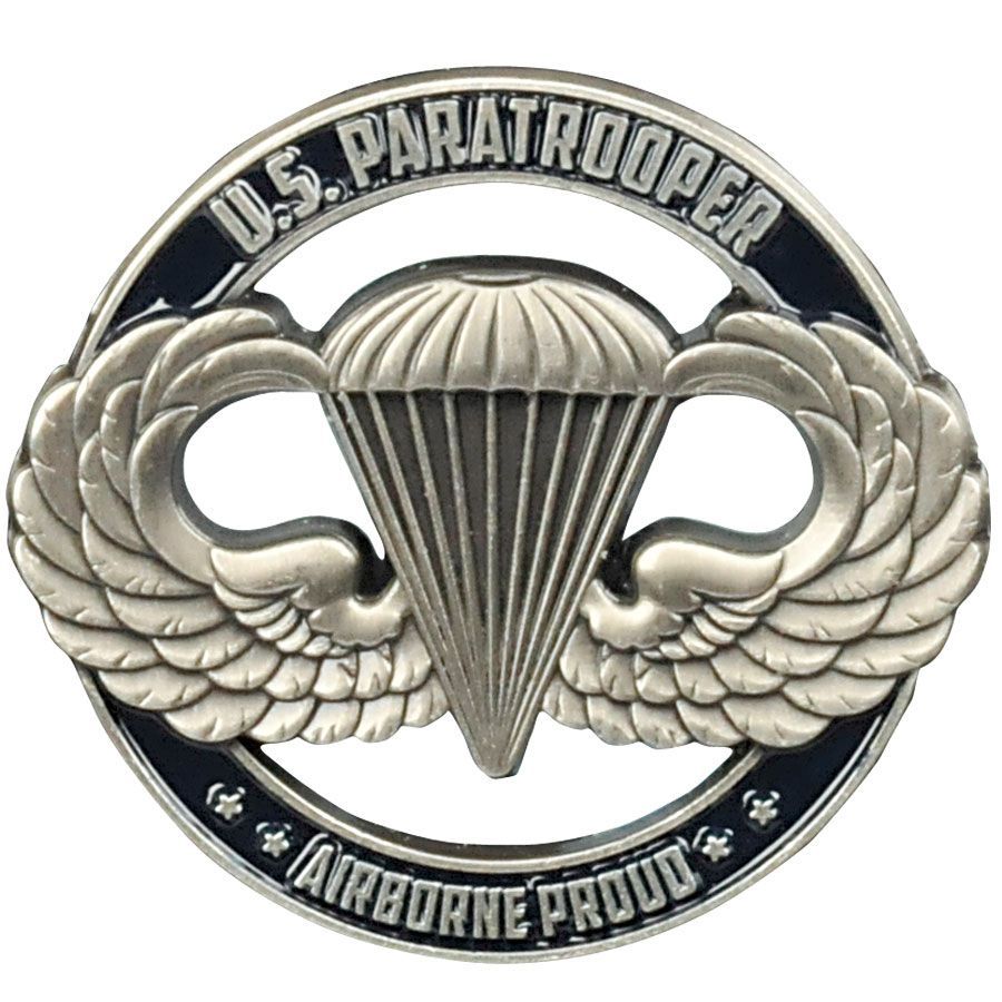 ARMY PARATROOPER AIRBORNE PROUD ALWAYS EARNED NEVER GIVEN 1.75 ...