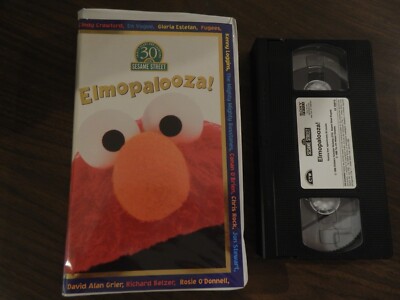 ELMOPALOOZA! SESAME STREET VHS CINDY CRAWFORD JON STEWART GLORIA ...