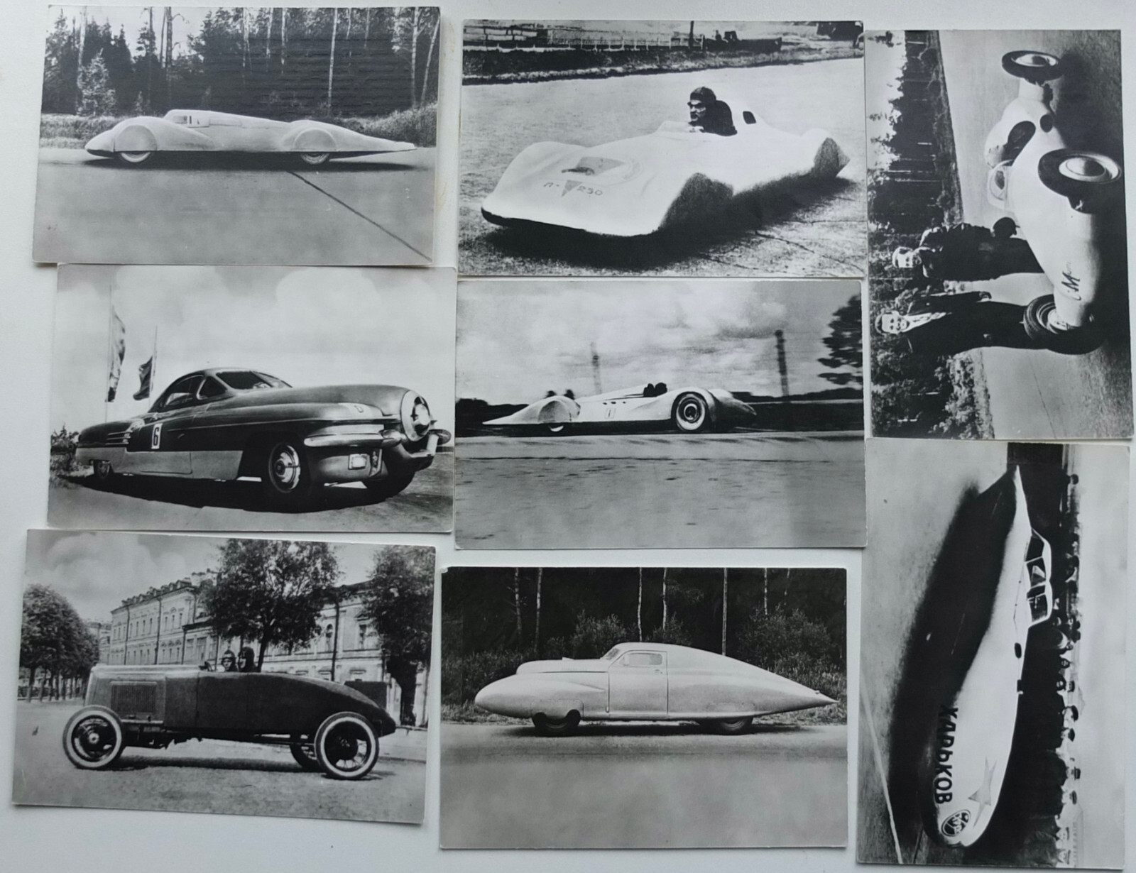Soviet Racing Cars 1930-1950's Set of 8 Postcards Russia | eBay