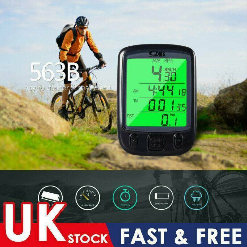 Waterproof Bicycle Speedometer Wired Cycle Bike Meter Computer fha | eBay