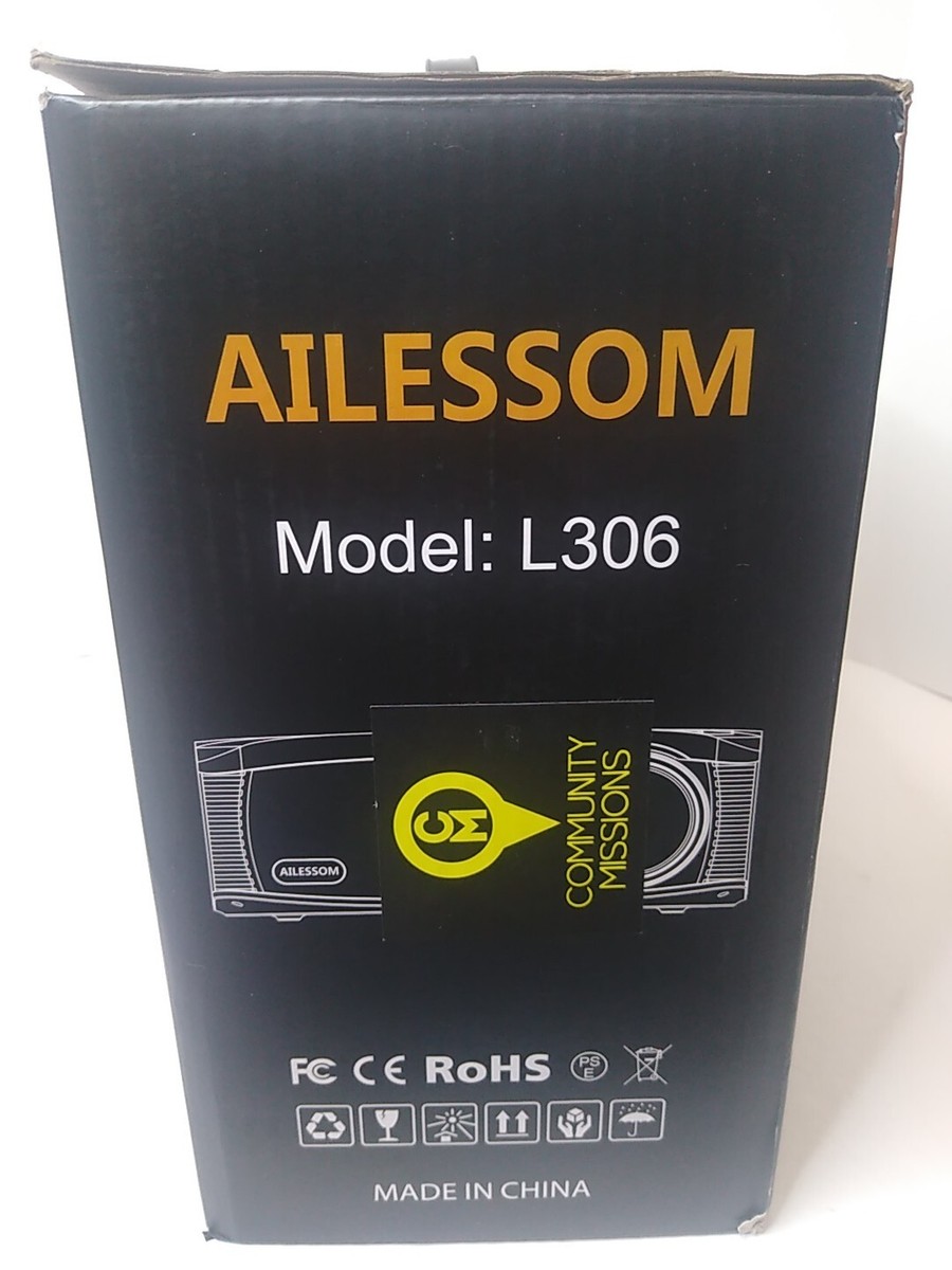 Ailessom Video Projector L306 WiFi Bluetooth HDMI 1080 Pixel Ailessom Video Projector L306 WiFi Bluetooth HDMI 1080 Pixel