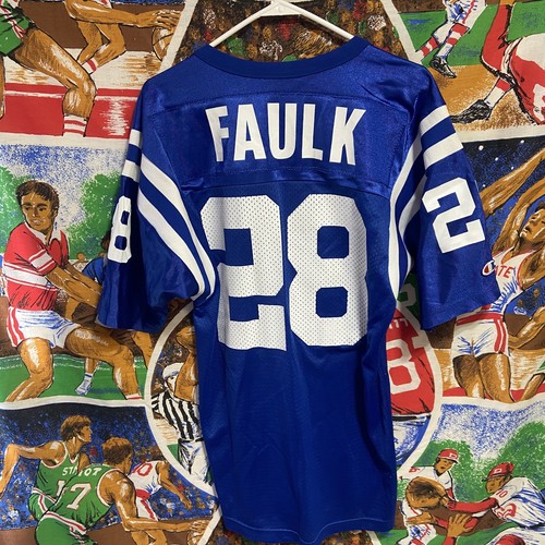 Vintage Champion Indianapolis Colts Blue Marshall Faulk Jersey Men’s ...