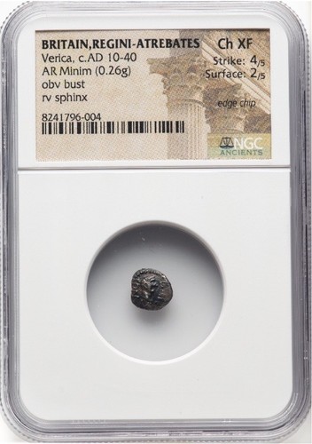 Ancient Britain 10-40 AD Regini-Atrebates, SILVER AR Minim Celtic Coin ...