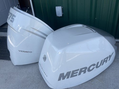 Mercury Verado White Top Cowling/back or side cowling white/grey 275hp ...