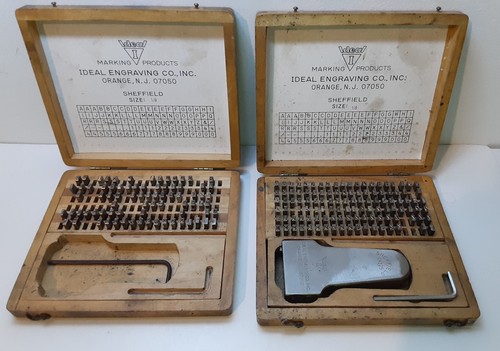 Ideal Interchangeable Metal Type Stamp Set Size 1/8 Sheffield England ...