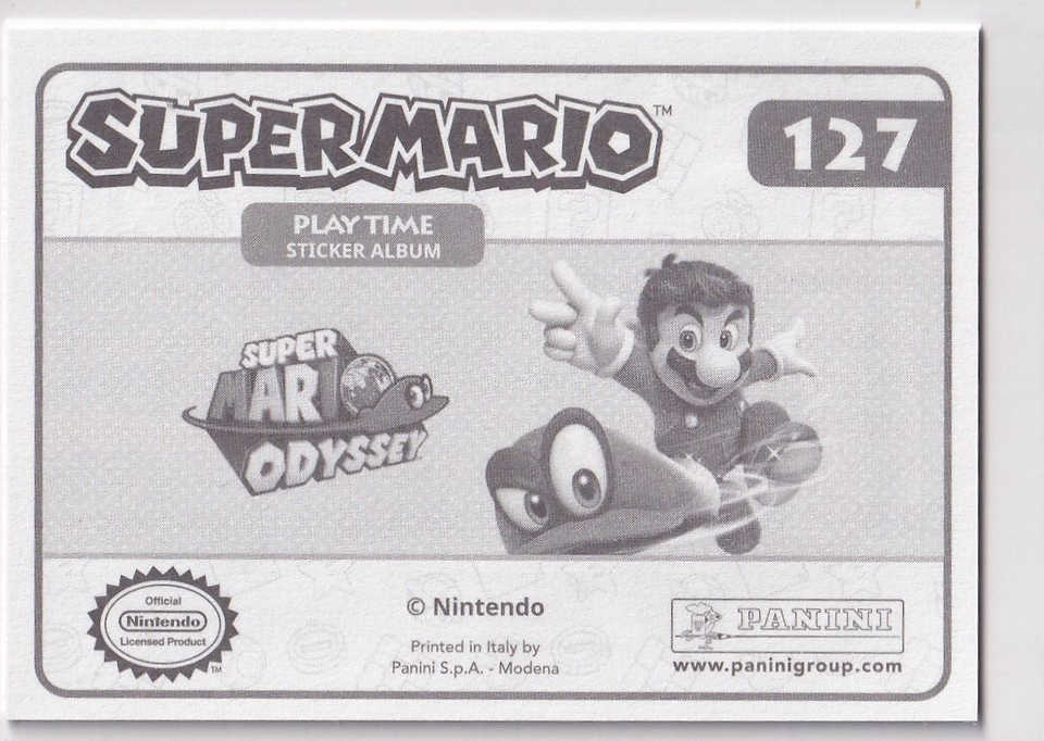 Panini Super Mario Playtime 2023 Album Figurine Adesivo No. 127 Mario ...