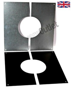 SPLIT 12" CHIMNEY REGISTER Closure PLATE 4" 5" 6" & 7" Galvanised or ...