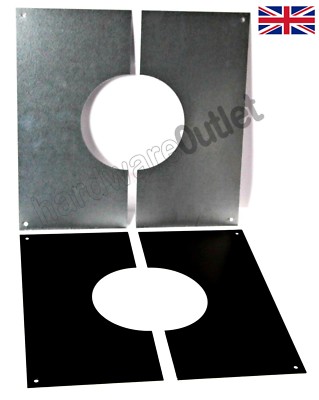 SPLIT 12" CHIMNEY REGISTER Closure PLATE 4" 5" 6" & 7" Galvanised or ...