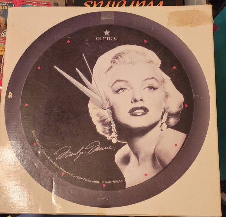 Marilyn Monroe Round Wall Clock 30030 centric Roger Richman Agency new ...