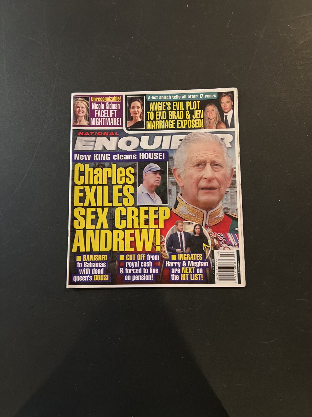 National Enquirer Paper Magazine October 3 2022 Nicole Kidman Facelift ...