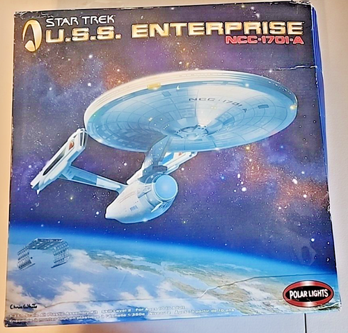 Polar Lights Star Trek USS Enterprise Kit #4204 Open Box Sealed Bags 1: ...