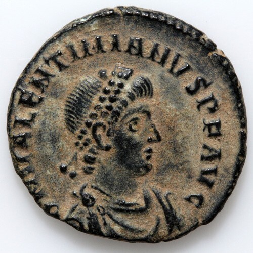 MONNAIE ROMAINE AE NUMMUS VALENTINIAN II, 375-392 AD,ANTIOCHE ...