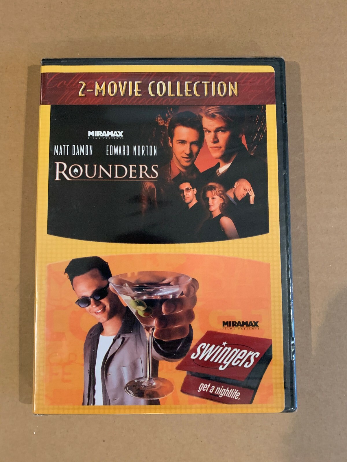 SWINGERS/ROUNDERS (DVD, 2002, 2-DISC SET)JON FAVREAU VINCE VAUGHN-DAMON ...