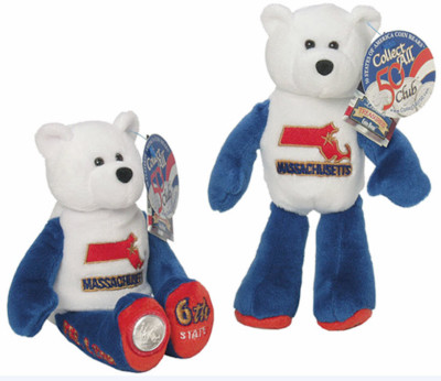 COIN BEARS Lot of 10 Collectible #6 Massachusetts Bears Ltd Treasures ...