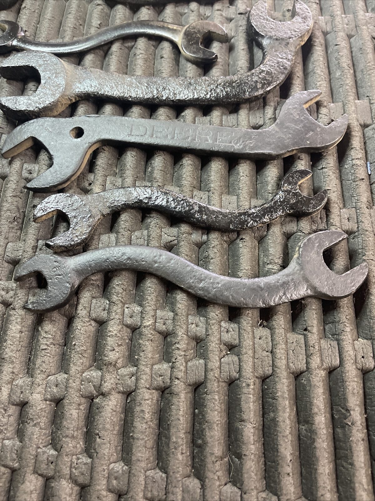 Lot of 6 Antique farm wrenches 1 Deere 5 unmarked | eBay