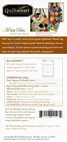 Quiltsmart Midi Bag Pattern, Other | eBay
