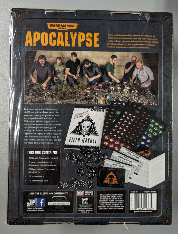 Warhammer 40k - APOCALYPSE The Mass-Battle System - Sealed New in Box ...