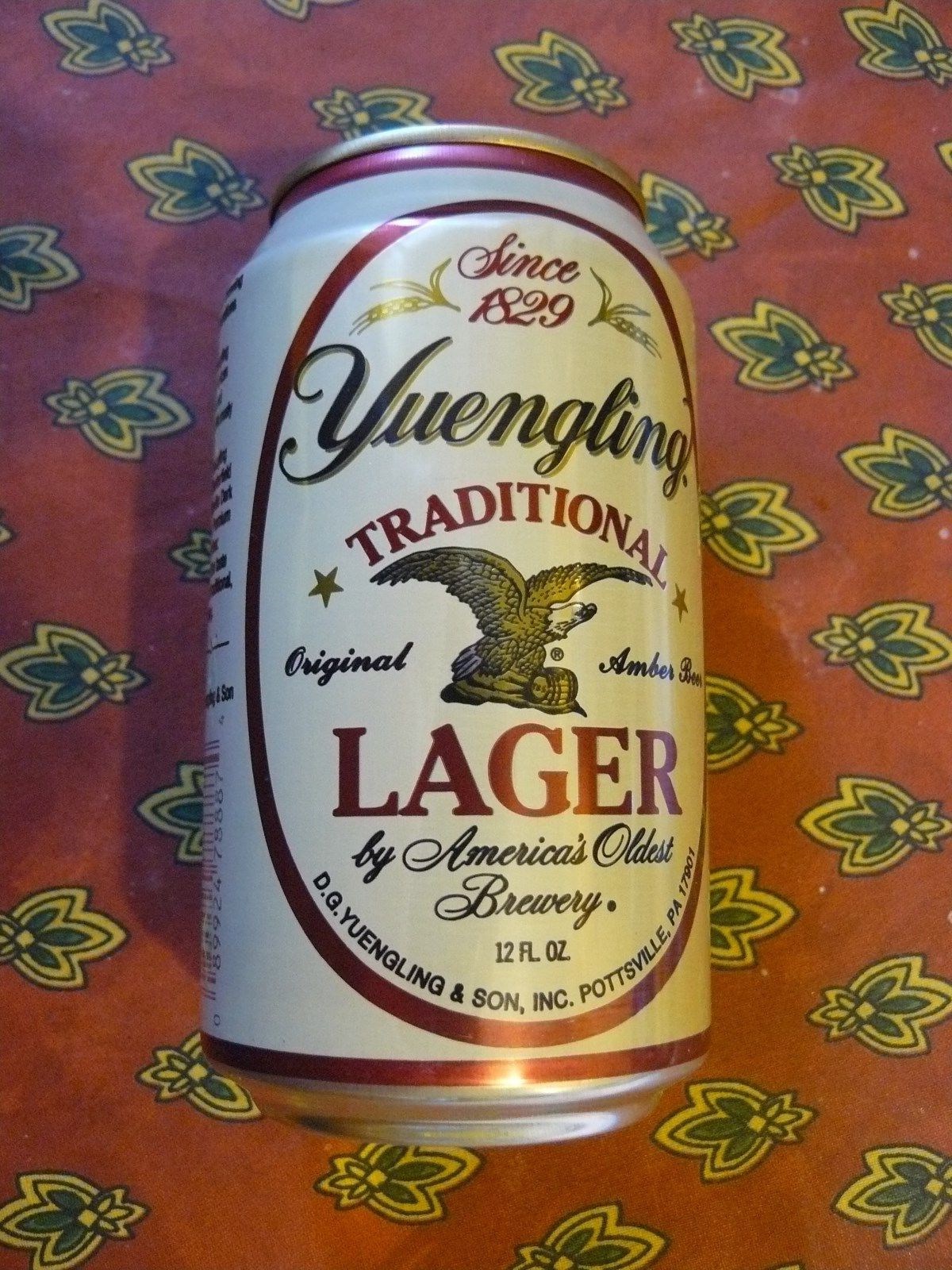 YUENGLING TRADITIONAL LAGER ORIGINAL AMBER BEER(empty) POTTSVILLE PA ...