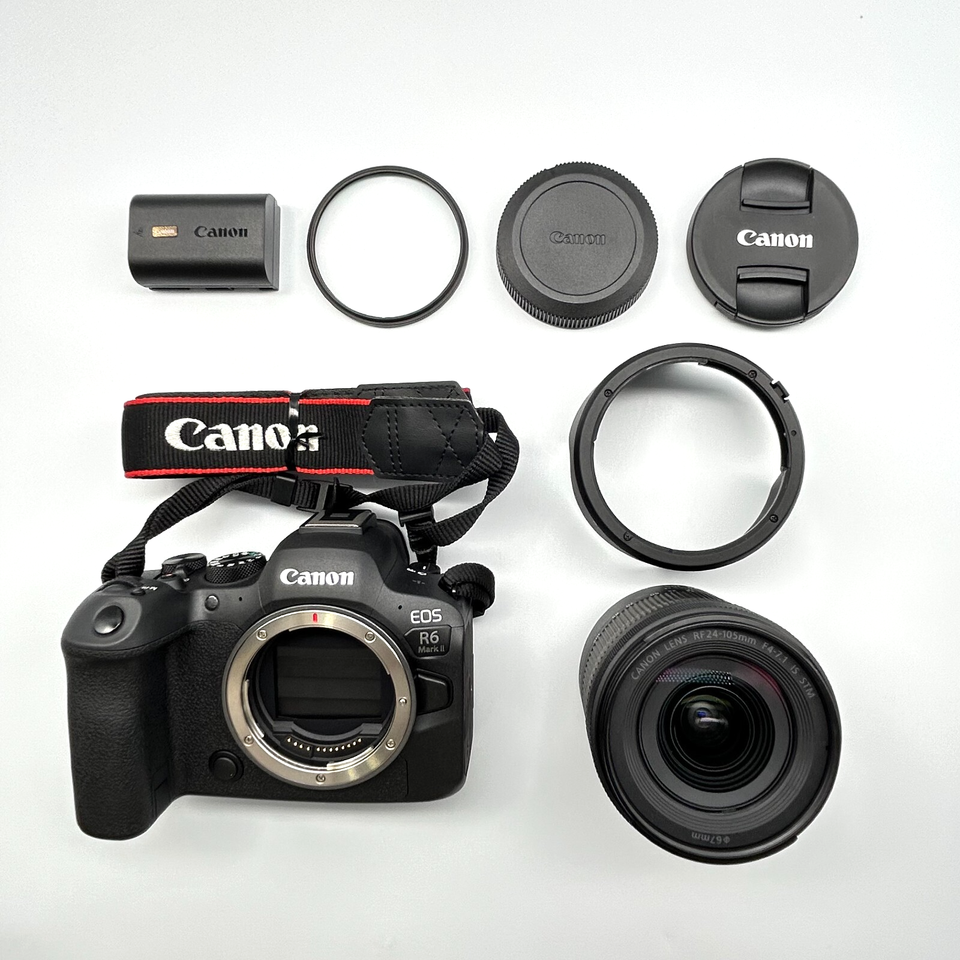 [ NEAR MINT ] Canon EOS R6 Mark II 24-105mm F4-7.1 Mirrorless Camera ...